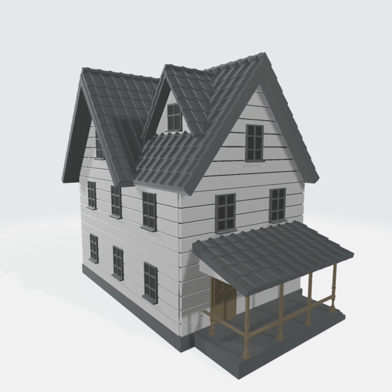 House 3D Model Free glb Download - Get3DModels
