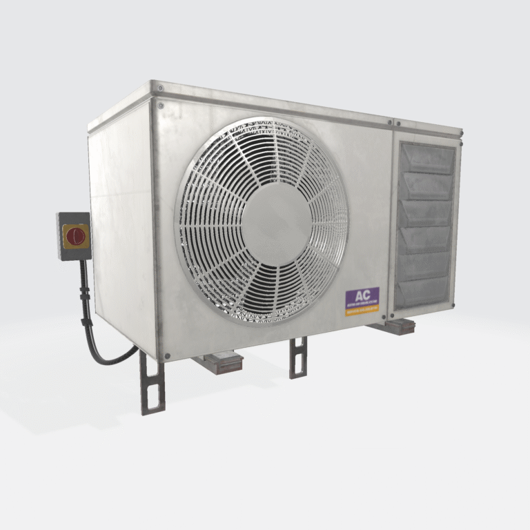 AC Unit High-Quality 3D Model Free glb Download - Get3DModels