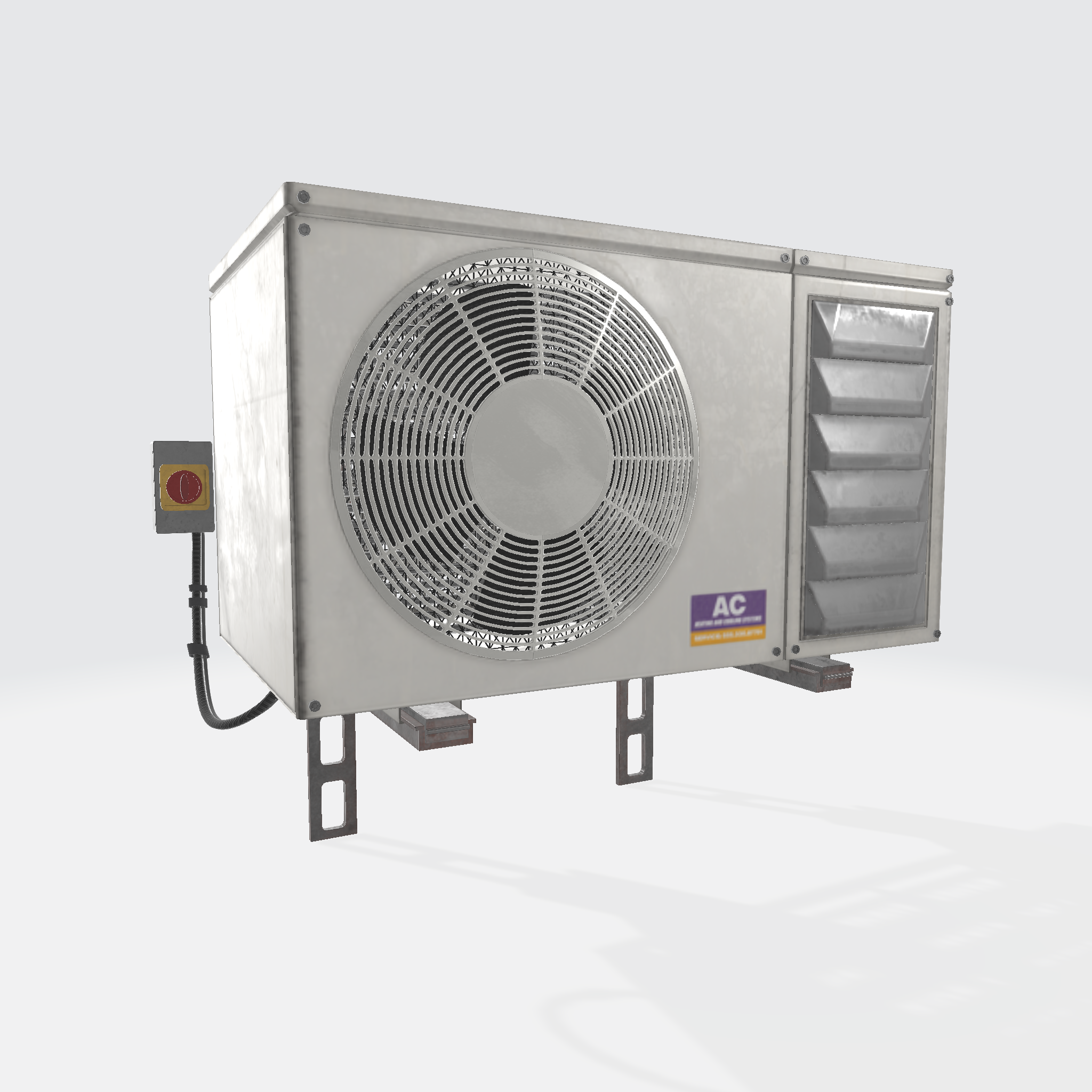 AC Unit High-Quality 3D Model Free glb Download - Get3DModels