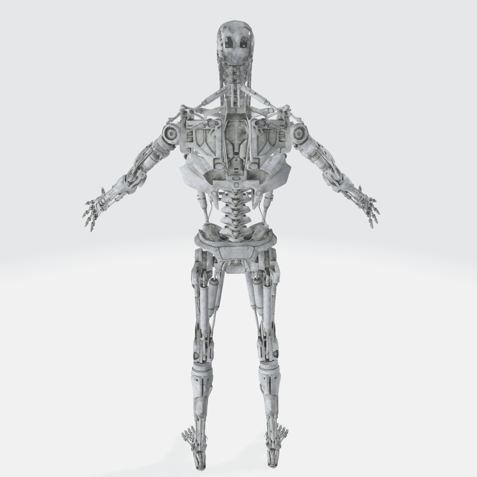 Terminator Endoskeleton 3D Model Free glb Download - Get3DModels
