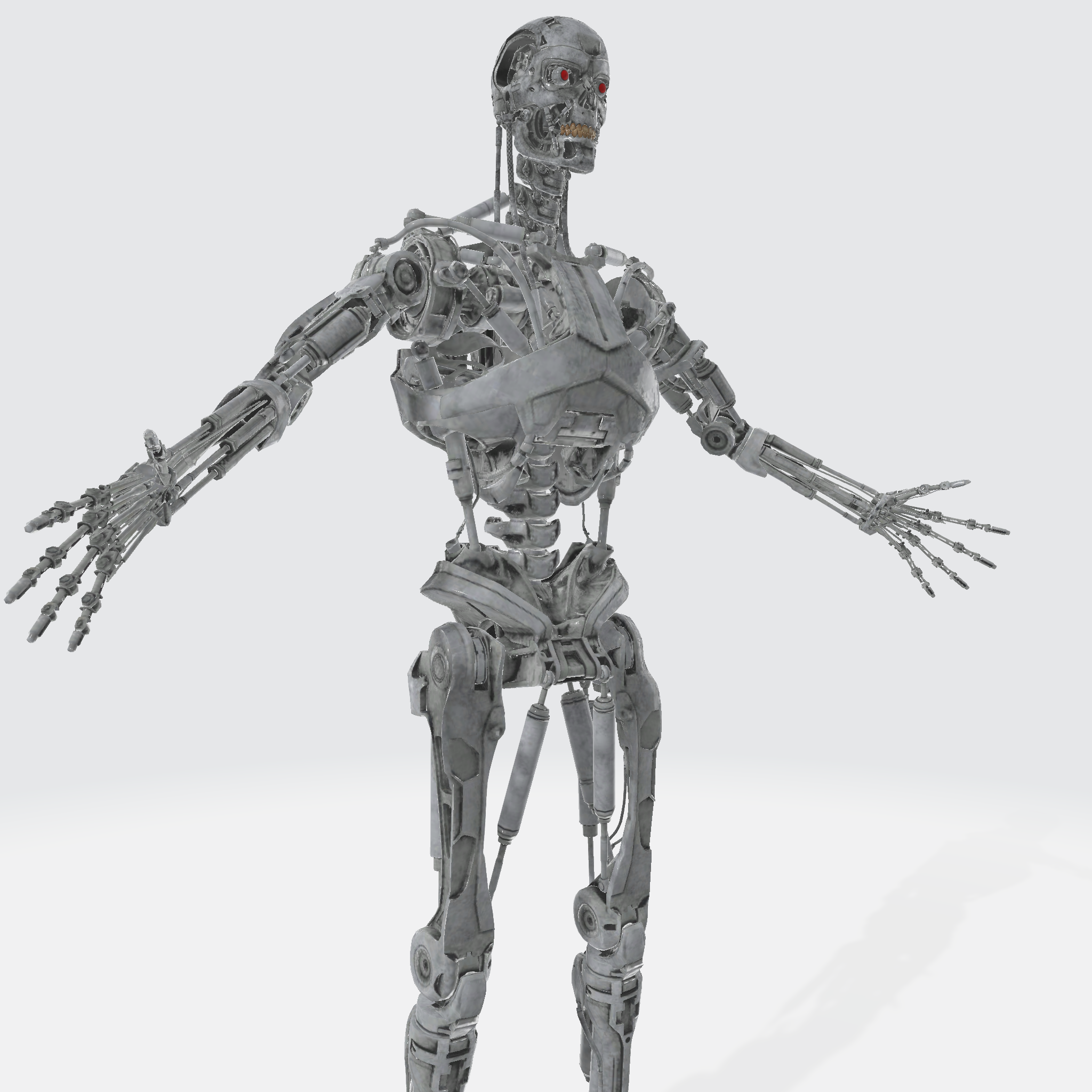 Terminator Endoskeleton 3D Model Free glb Download - Get3DModels