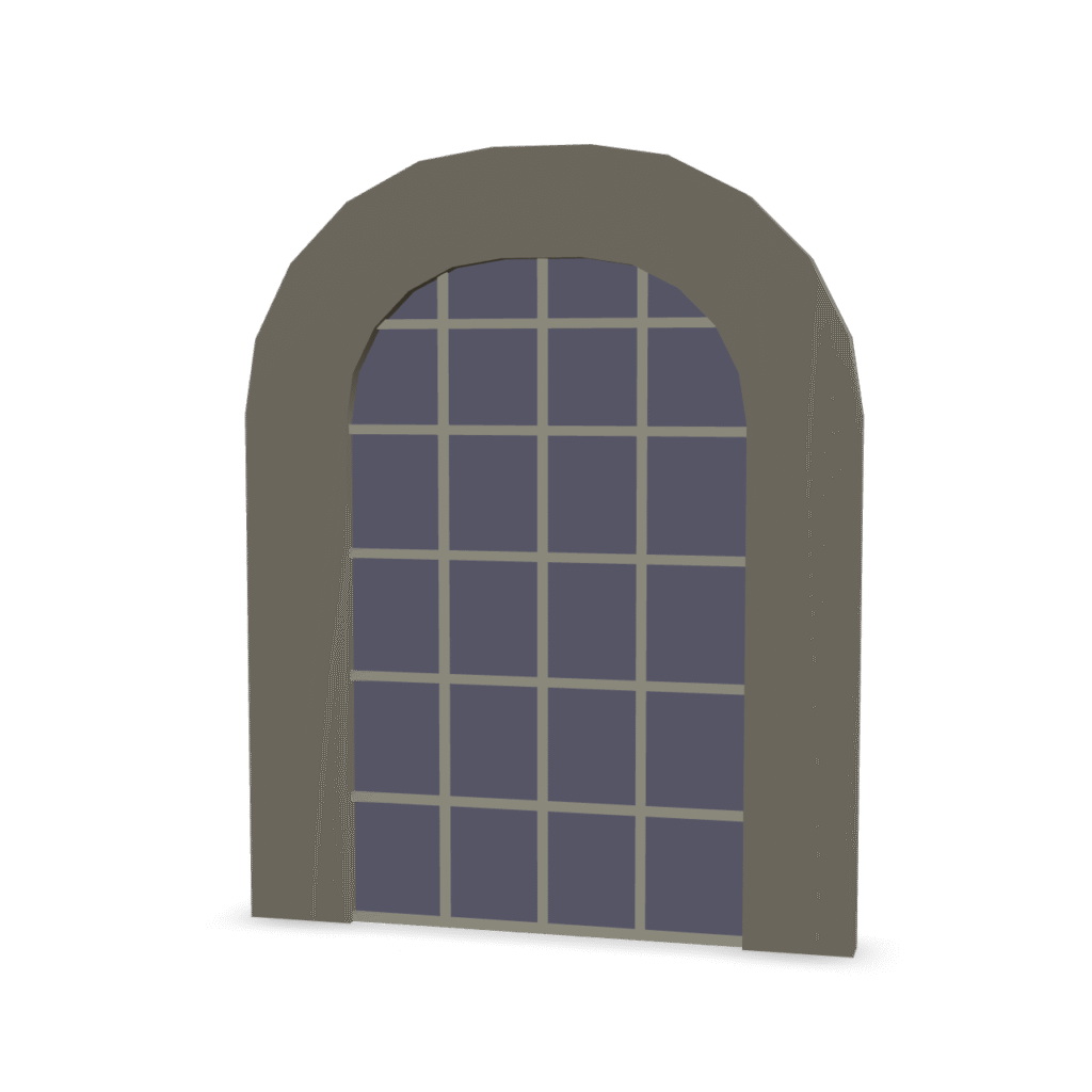 Arched Window Frame 3D Model Free glb Download - Get3DModels