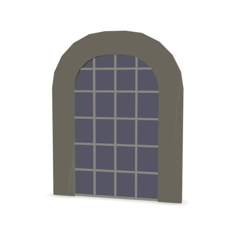 Arched Window Frame 3D Model Free glb Download - Get3DModels
